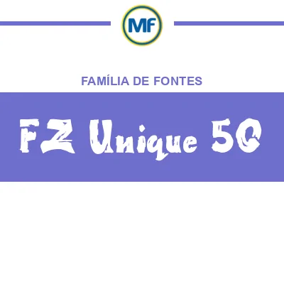 FZ Unique 50 Família de Fontes: Baixe Grátis | MaisFontes