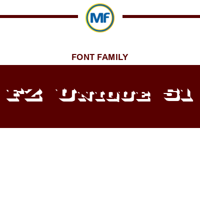 FZ Unique 51 Font Family: Download Free | MaisFontes