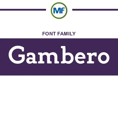 Gambero Font Family: Free Download | MaisFontes