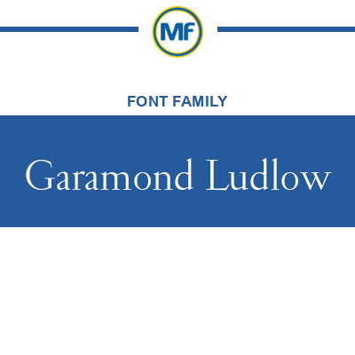 Garamond Ludlow Font Family: Download Free | MaisFontes