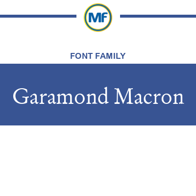 Garamond Macron Font Family: Download Free | MaisFontes