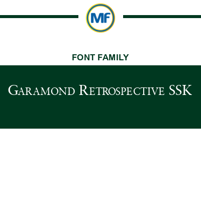 Garamond Retrospective SSK Font Family: Free Download | MaisFontes