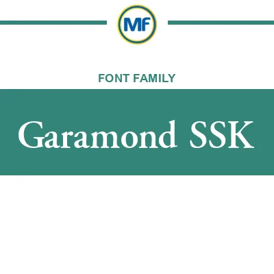 Garamond SSK Font Family: Free Download | MaisFontes