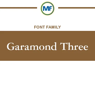 Garamond Three Font Family: Free Download | MaisFontes