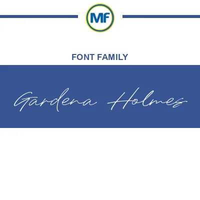 Gardena Holmes Font Family: Free Download | MaisFontes