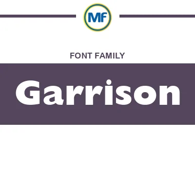 Garrison Font Family: Free Download | MaisFontes