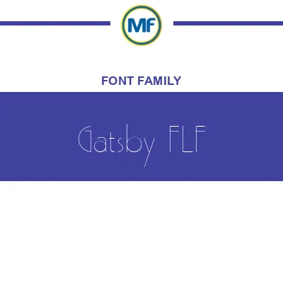 Gatsby FLF Font Family: Download Free | MaisFontes