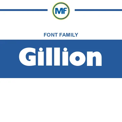 Gillion Font Family: Free Download | MaisFontes