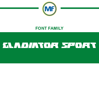 Gladiator Sport Font Family: Download Free | MaisFontes