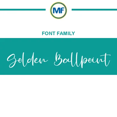 Golden Ballpoint Font Family: Download Free | MaisFontes
