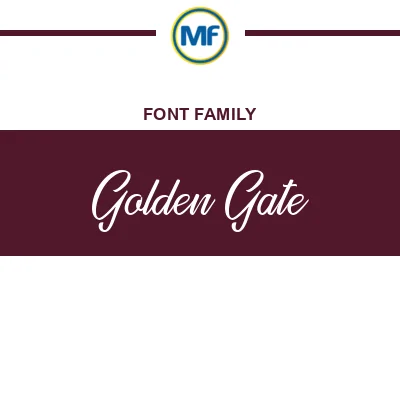 Golden Gate Font Family: Download Free | MaisFontes