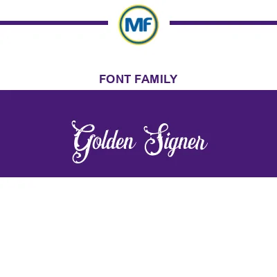 Golden Signer Font Family: Download Free | MaisFontes