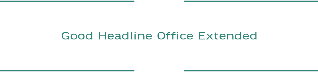 Good Headline Office Extended Font: Free Download | MaisFontes