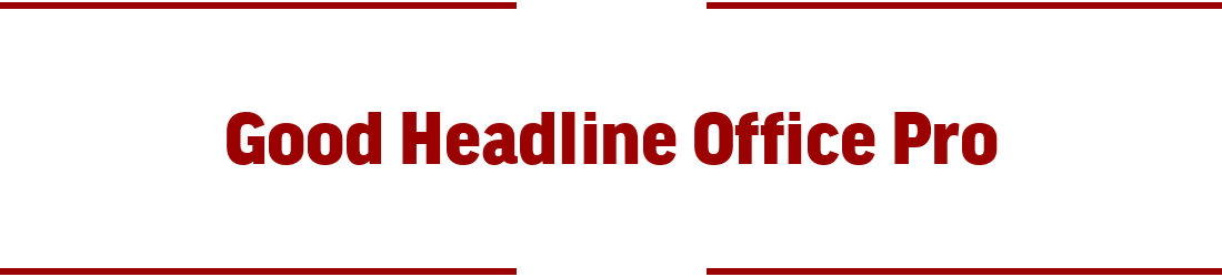 Good Headline Office Pro Black: Free Font Download | MaisFontes