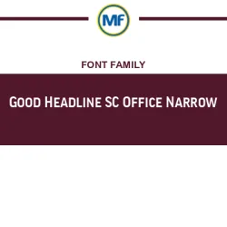 Good Headline SC Office Narrow Bold Font: Free Download | MaisFontes