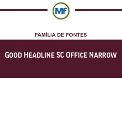 Good Headline SC Office Narrow Ultra: Baixar Fonte Grátis | MaisFontes