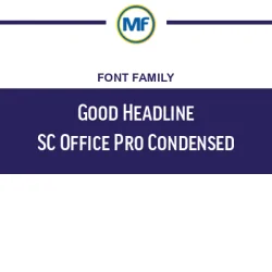 Good Headline SC Office Pro Condensed Bold Font: Free Download | MaisFontes