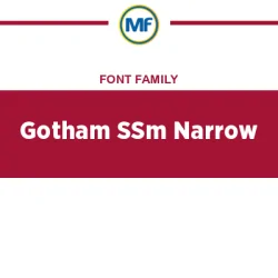 Gotham SSm Narrow Bold: Free Font Download | MaisFontes