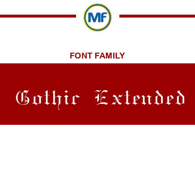 Gothic Extended Font Family: Free Download | MaisFontes