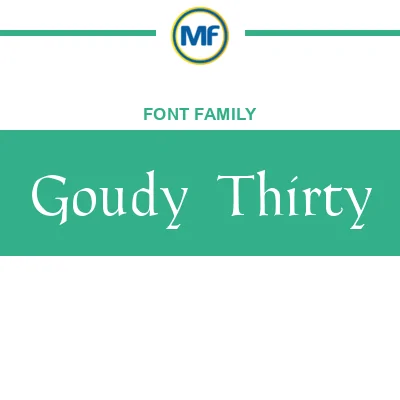 Goudy Thirty Font Family: Download Free | MaisFontes