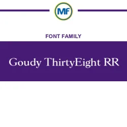 Goudy ThirtyEight RR Light: Free Font Download | MaisFontes