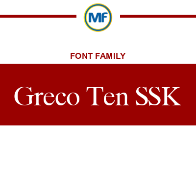 Greco Ten SSK Font Family: Download Free | MaisFontes