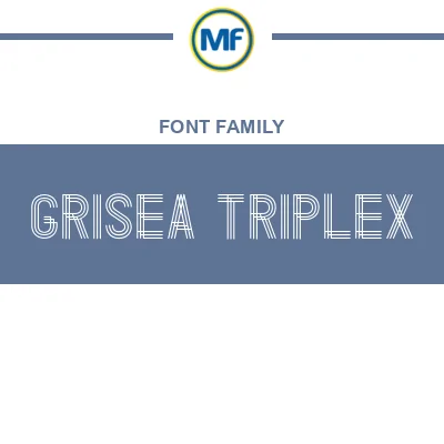 Grisea Triplex Font Family: Download Free | MaisFontes