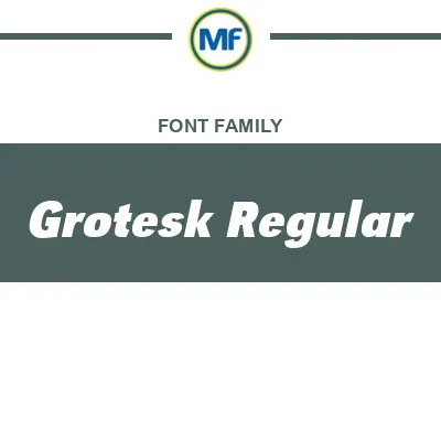 Grotesk Regular Font Family: Free Download | MaisFontes