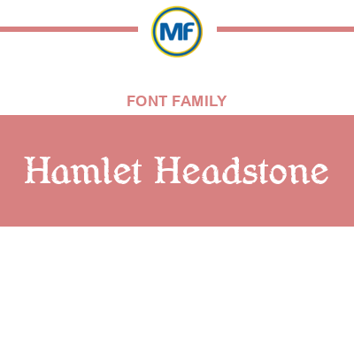 Hamlet Headstone Font Family: Download Free | MaisFontes