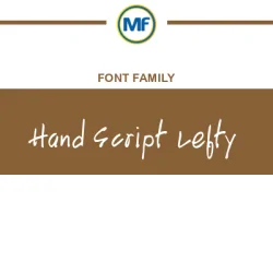Hand Script Lefty Bold: Free Font Download | MaisFontes