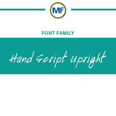 Hand Script Upright Font Family: Free Download | MaisFontes