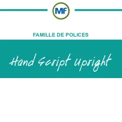 Hand Script Upright Bold Italic: Téléchargement de Police Gratuit ...