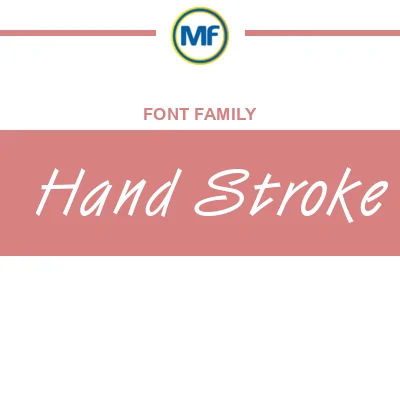 Hand Stroke Font Family: Download Free | MaisFontes