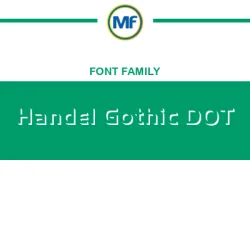 Handel Gothic D OT Medium Only Shadow Font: Free Download | MaisFontes