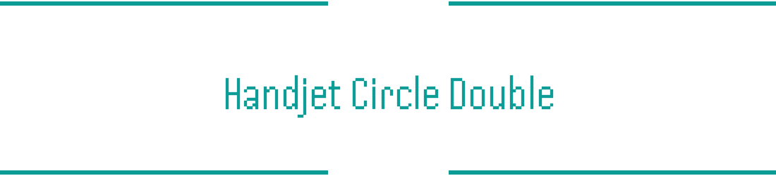 Handjet Circle Double Bold Font: Free Download | MaisFontes