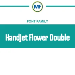 Handjet Flower Double Medium: Free Font Download | MaisFontes