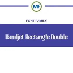 Handjet Rectangle Double Bold: Free Font Download | MaisFontes