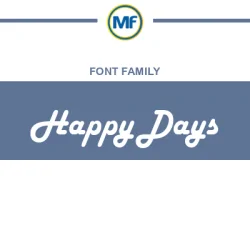 Happy Days Strong: Free Font Download | MaisFontes