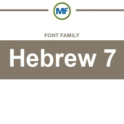 Hebrew 7 Font Family: Download Free | MaisFontes