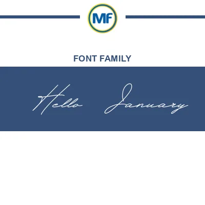 Hello January Font Family: Download Free | MaisFontes
