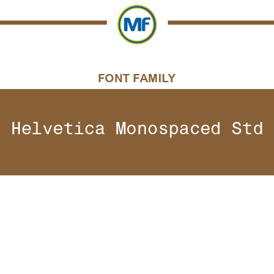 Helvetica Monospaced Std Font Family: Download Free | MaisFontes