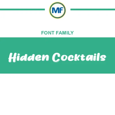 Hidden Cocktails Font Family: Download Free | MaisFontes