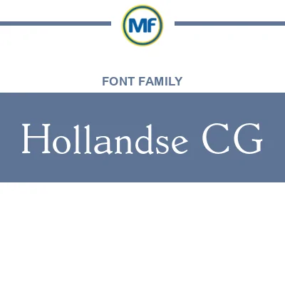 Hollandse CG Font Family: Download Free | MaisFontes