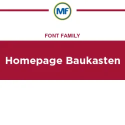 Homepage Baukasten Bold Font: Free Download | MaisFontes