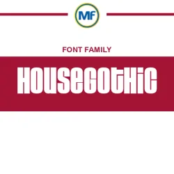 HouseGothic Light One Font: Free Download | MaisFontes