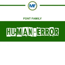 Human Error Flag: Free Font Download | MaisFontes