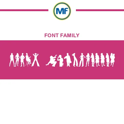 Human Silhouettes Font Family: Download Free | MaisFontes