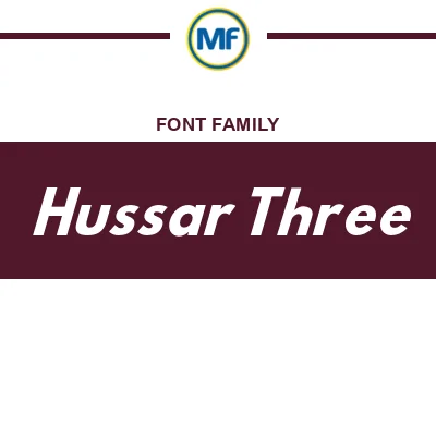 Hussar Three Font Family: Download Free | MaisFontes