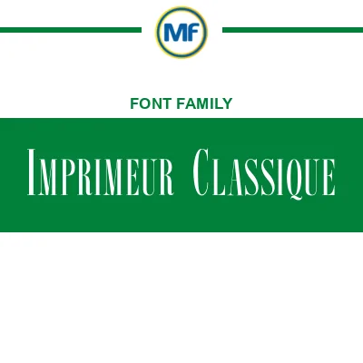 Imprimeur Classique Font Family: Download Free | MaisFontes