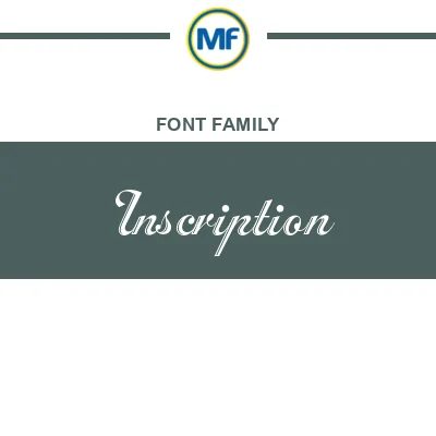 Inscription Font Family: Download Free | MaisFontes